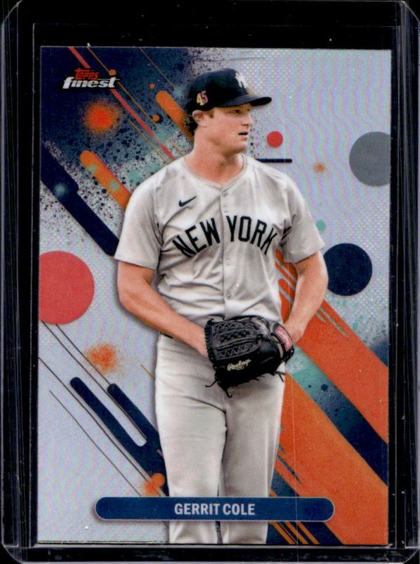 Gerrit Cole 2025 Topps Finest #92 Base Common - Refractor Price Guide ...
