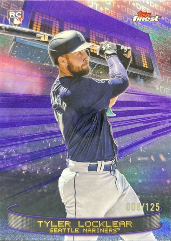 Tyler Locklear 2025 Topps Finest #D-18 Debut - Purple Refractor /125 ...
