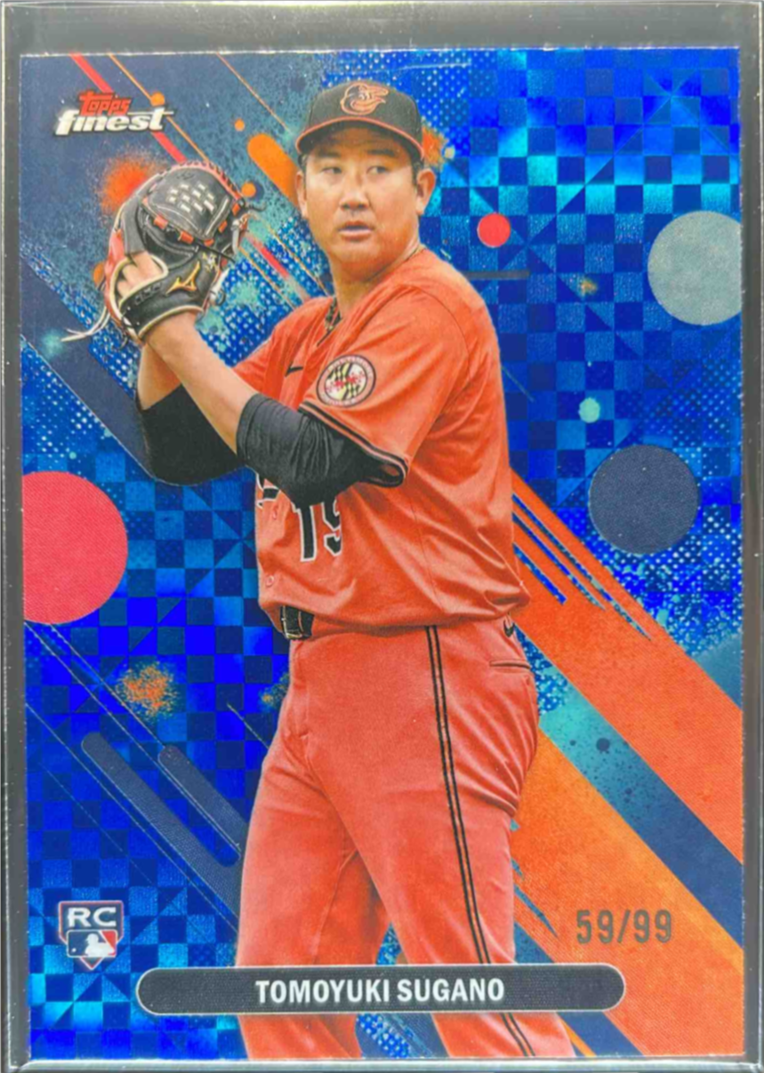 Tomoyuki Sugano 2025 Topps Finest #24 Base Common - Blue X-Fractor /99 ...