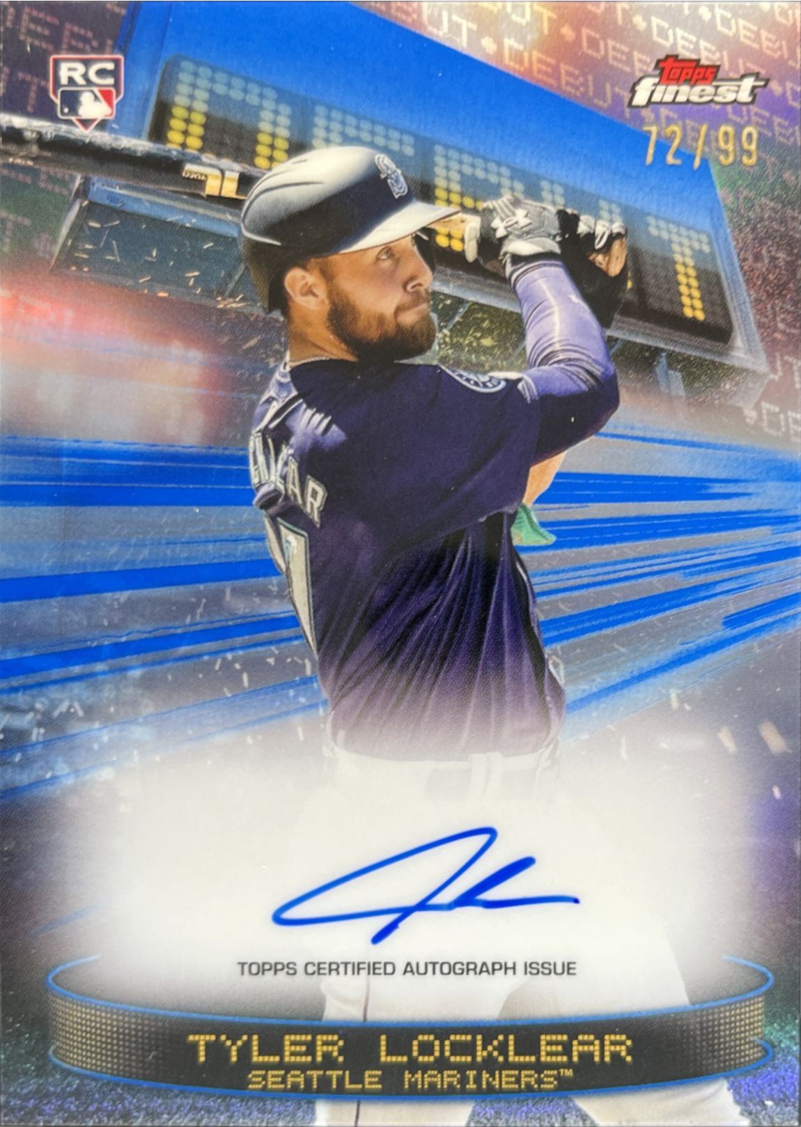 Tyler Locklear 2025 Topps Finest #DAV-TL Debut Autographs - Blue ...