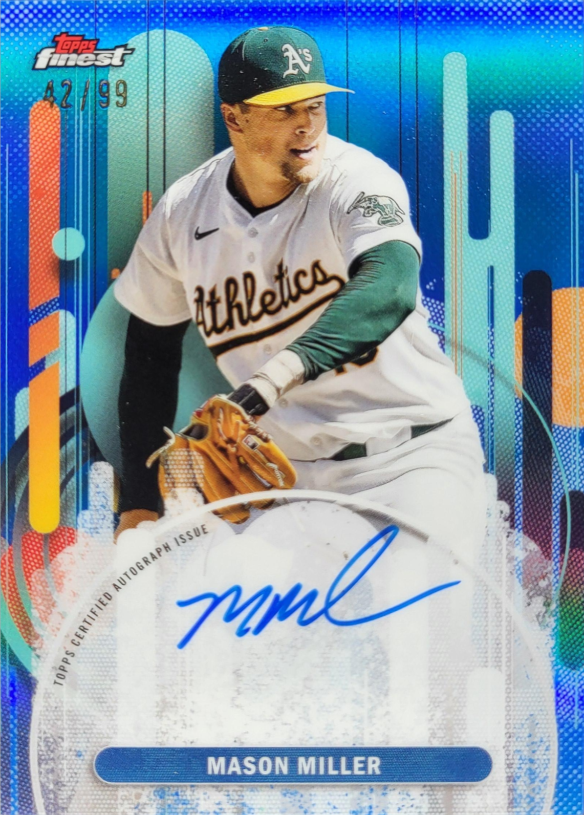 Mason Miller 2025 Topps Finest #FA-MM Finest Autographs - Blue ...