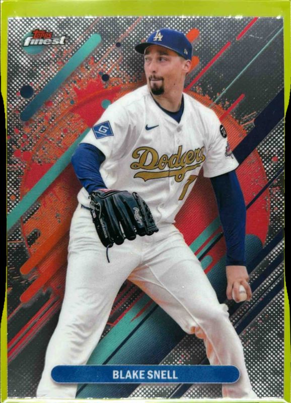 Blake Snell 2025 Topps Finest #219 Base Rare Price Guide - Sports Card Investor