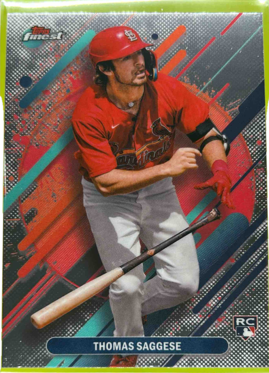 Thomas Saggese 2025 Topps Finest #293 Base Rare Price Guide - Sports ...