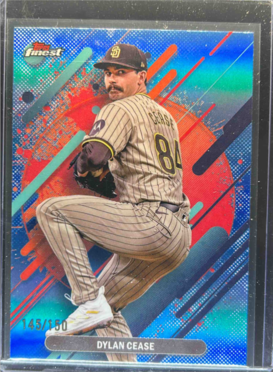 Dylan Cease 2025 Topps Finest #284 Base Rare - Sky Blue Refractor /150 ...