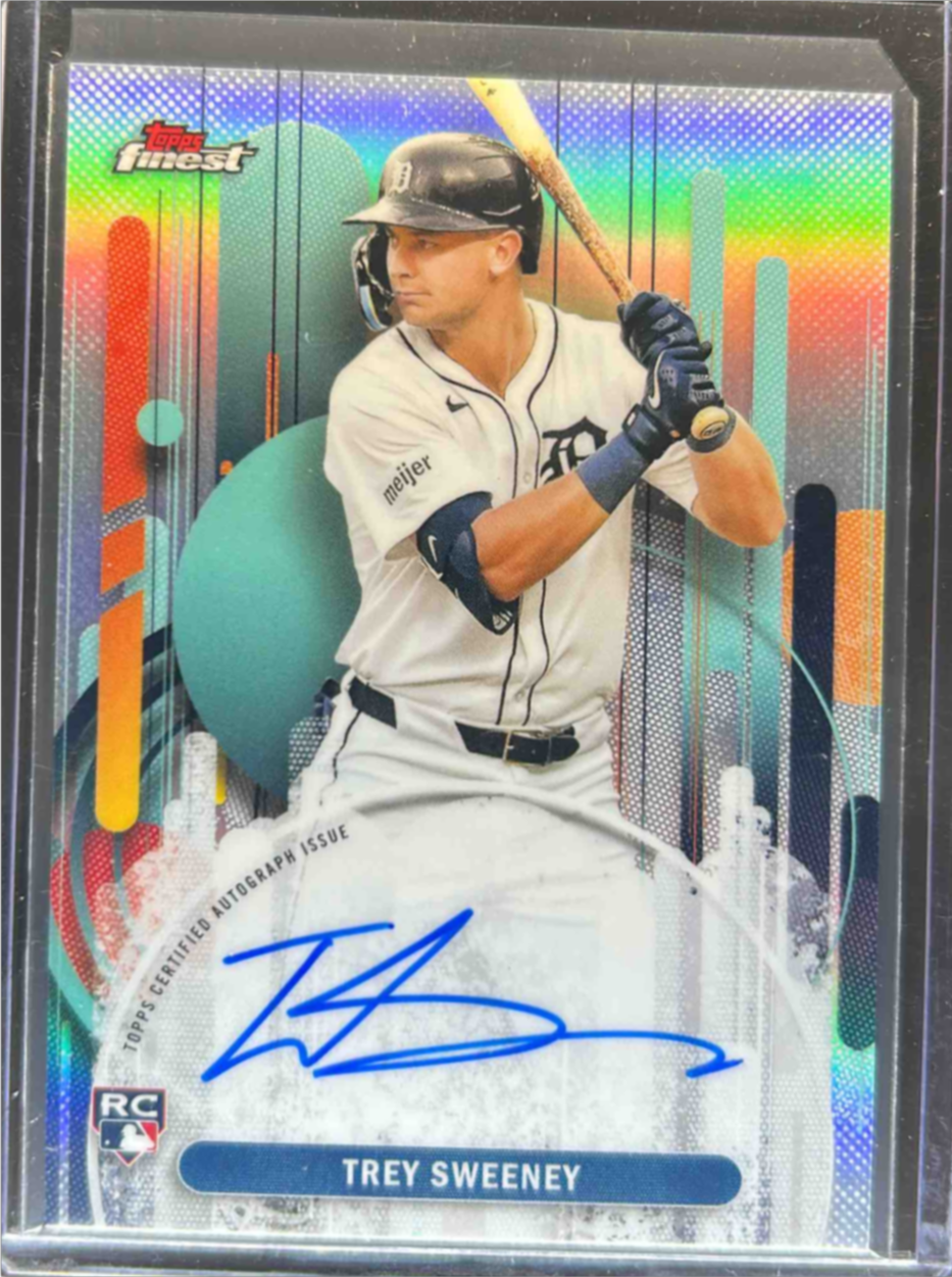 Trey Sweeney 2025 Topps Finest #FA-TSW Finest Autographs - Refractor ...