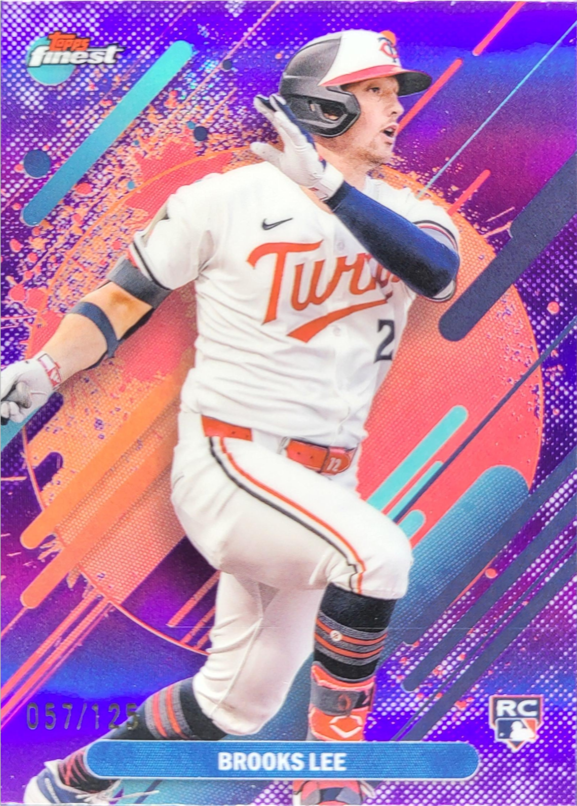 Brooks Lee 2025 Topps Finest #299 Base Rare - Purple Refractor /125 ...
