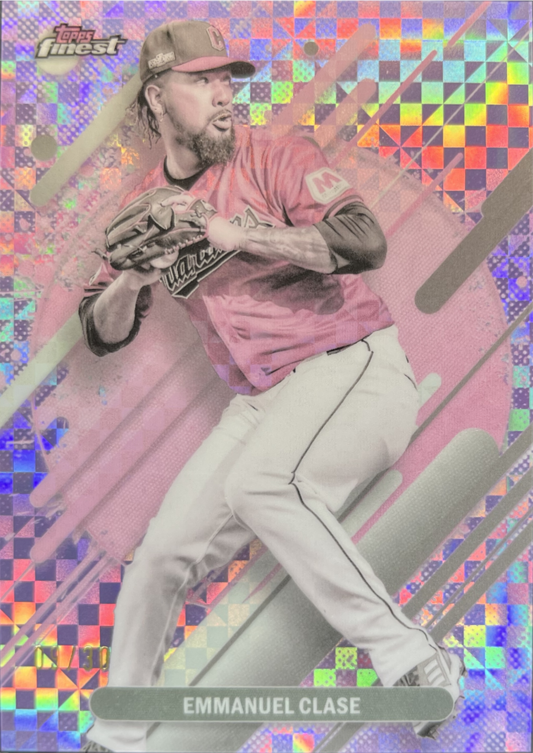 Emmanuel Clase 2025 Topps Finest #273 Base Rare - Pearl X-Fractor /30 ...