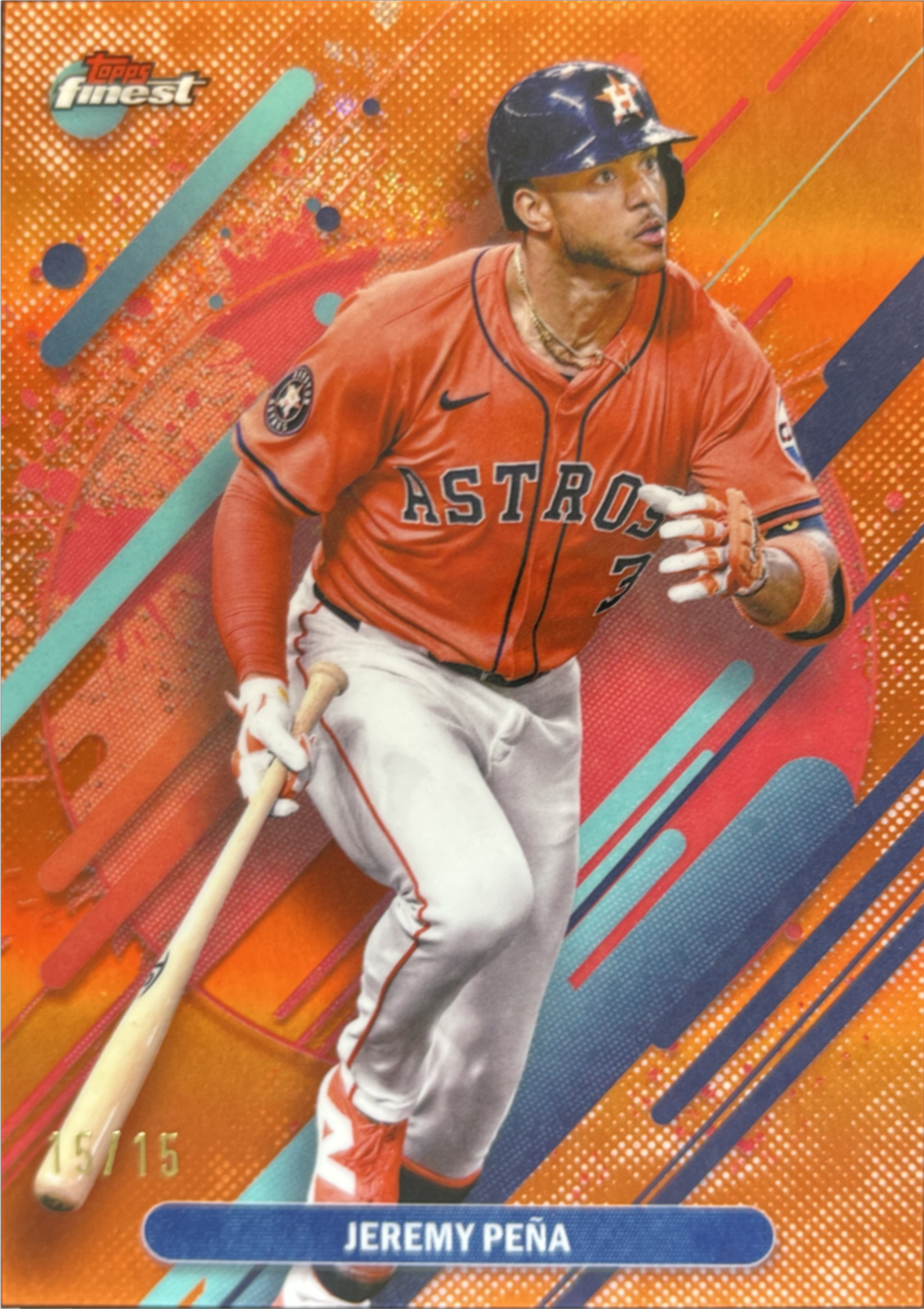 Jeremy Pena 2025 Topps Finest #240 Base Rare - Orange Refractor /15 ...