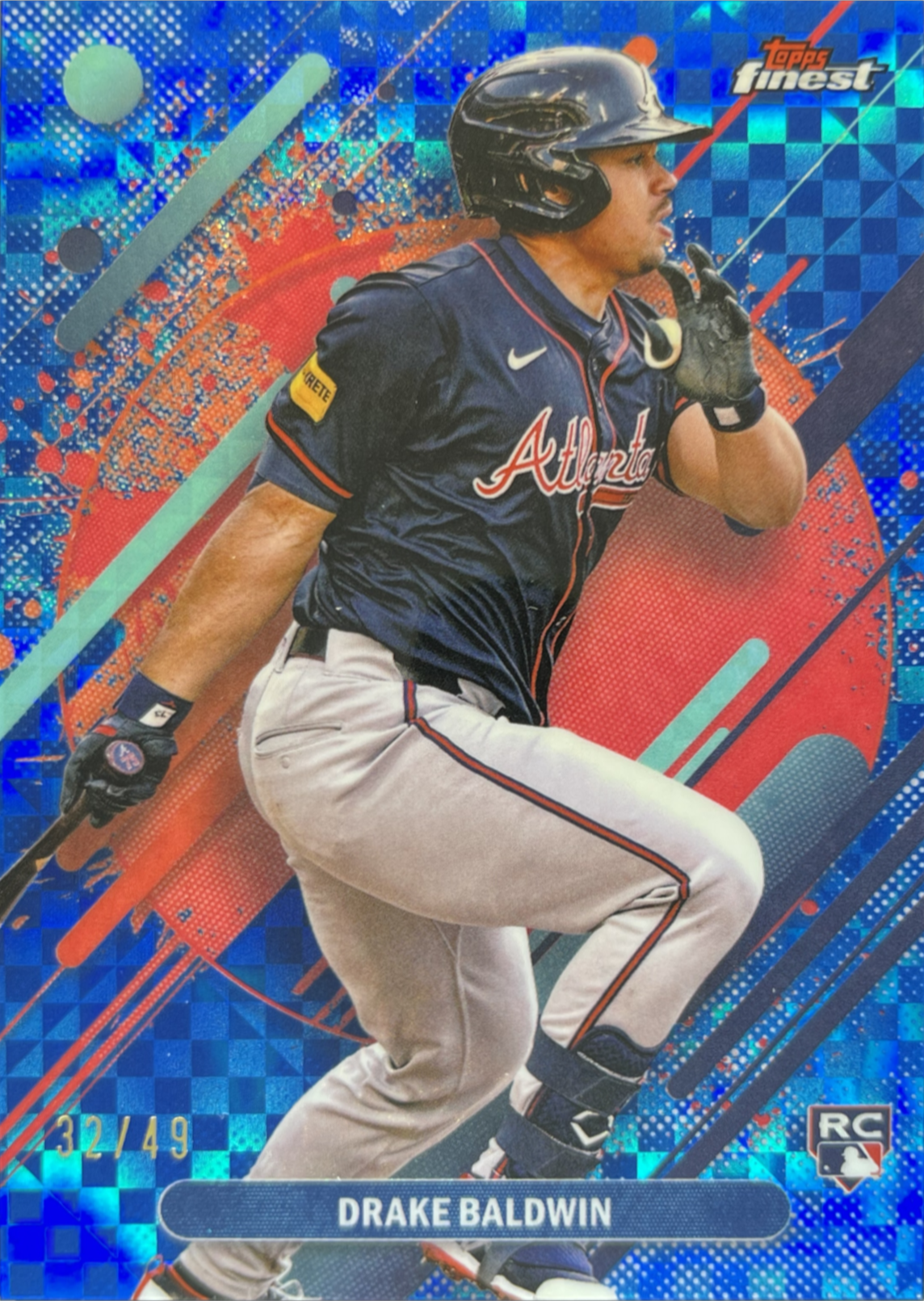 Drake Baldwin 2025 Topps Finest #287 Base Rare - Blue X-Fractor /49 ...