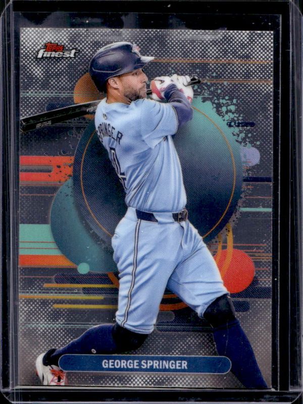 George Springer 2025 Topps Finest #141 Base Uncommon Price Guide ...
