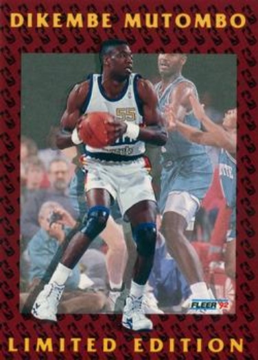 Dikembe Mutombo 1991 Fleer #2 Dikembe Mutombo Limited Edition Price ...