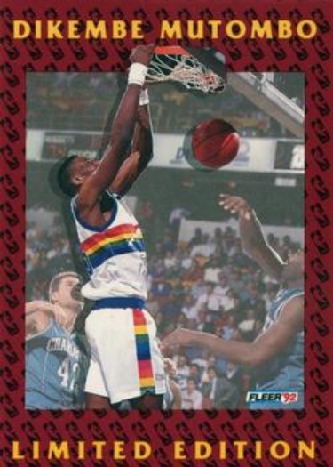 Dikembe Mutombo 1991 Fleer #4 Dikembe Mutombo Limited Edition Price ...