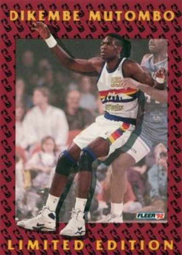 Dikembe Mutombo 1991 Fleer #3 Dikembe Mutombo Limited Edition Price ...