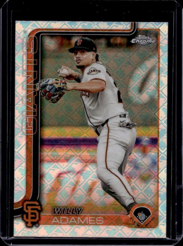 Willy Adames 2025 Topps Chrome Logofractor Edition #282 Base Price ...