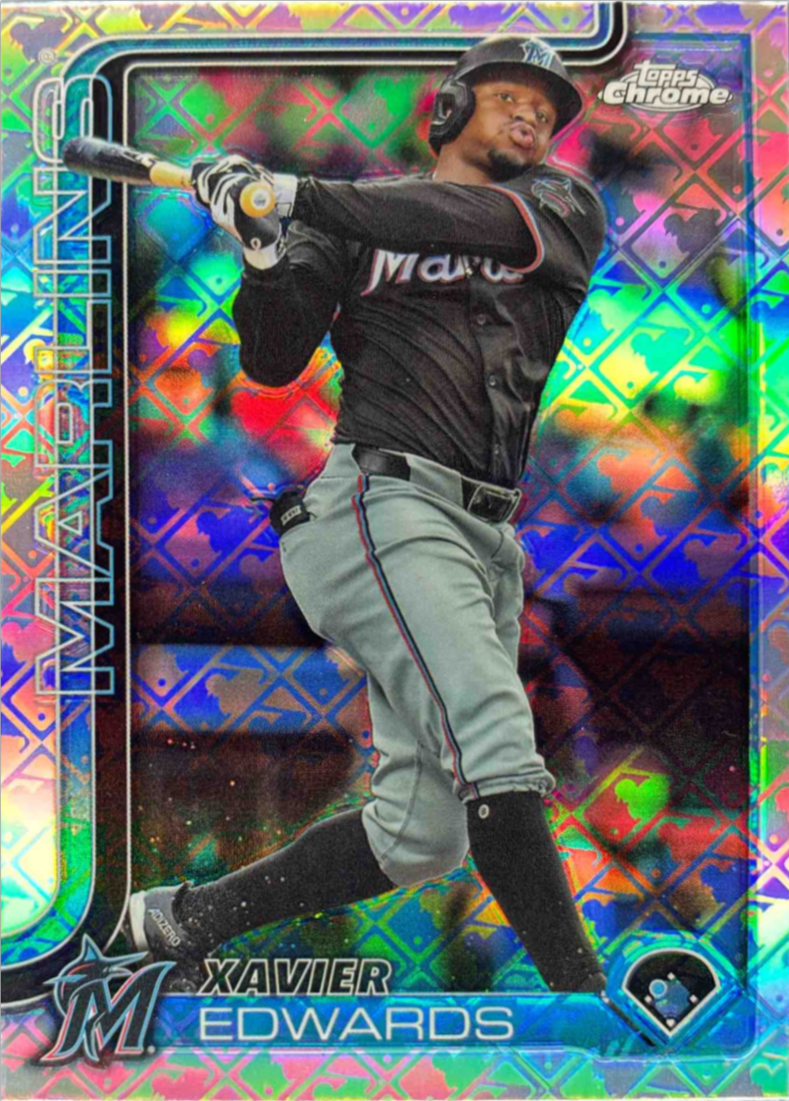 Xavier Edwards 2025 Topps Chrome Logofractor Edition #115 Base Price ...