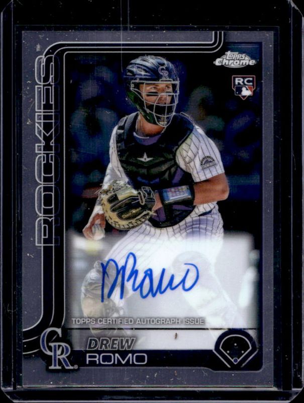 Drew Romo 2025 Topps Chrome Logofractor Edition #RA-DRR Rookie Autographs Price Guide - Sports ...