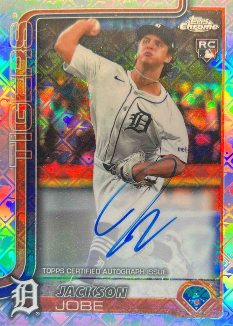 Jackson Jobe 2025 Topps Chrome Logofractor Edition #RA-JJO Rookie ...