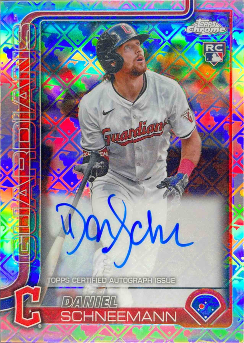 Daniel Schneemann 2025 Topps Chrome Logofractor Edition #RA-DS Rookie Autographs Price Guide ...