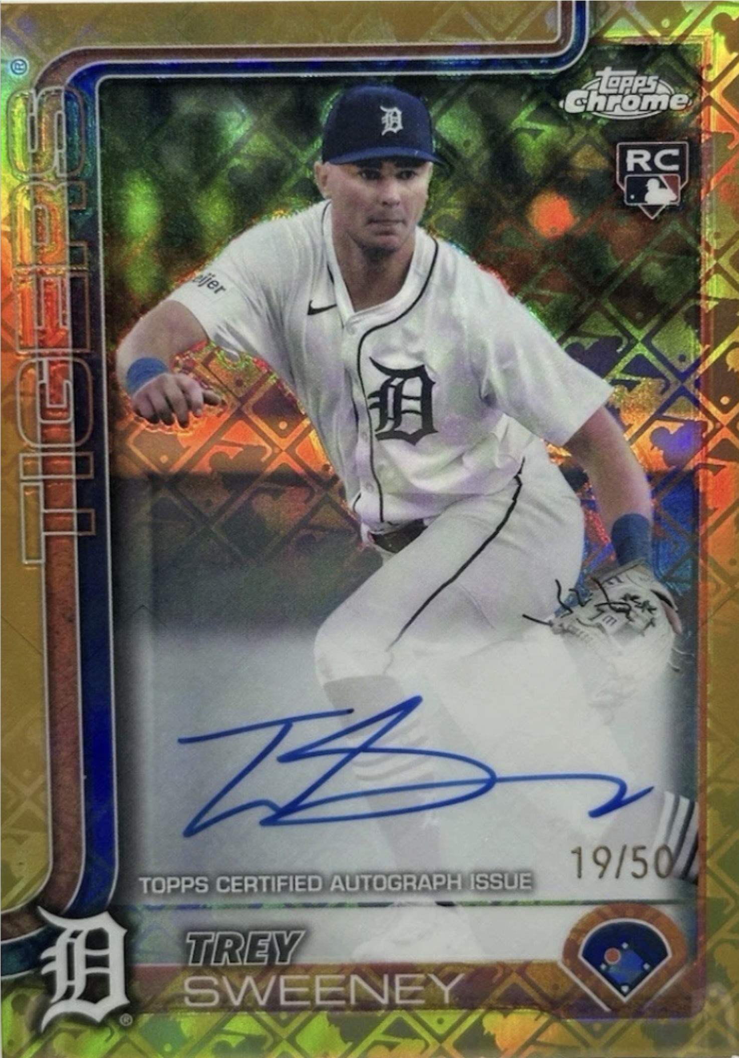 Trey Sweeney 2025 Topps Chrome Logofractor Edition #RA-TS Rookie ...