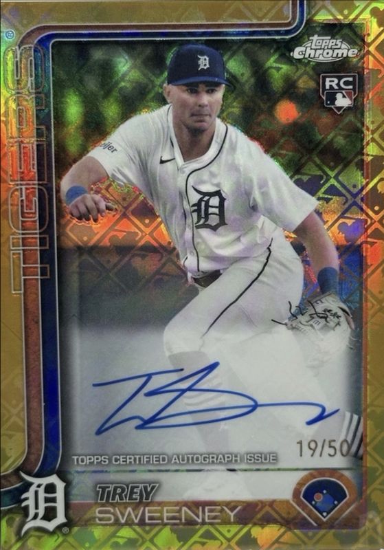 Trey Sweeney 2025 Topps Chrome Logofractor Edition #RA-TS Rookie ...