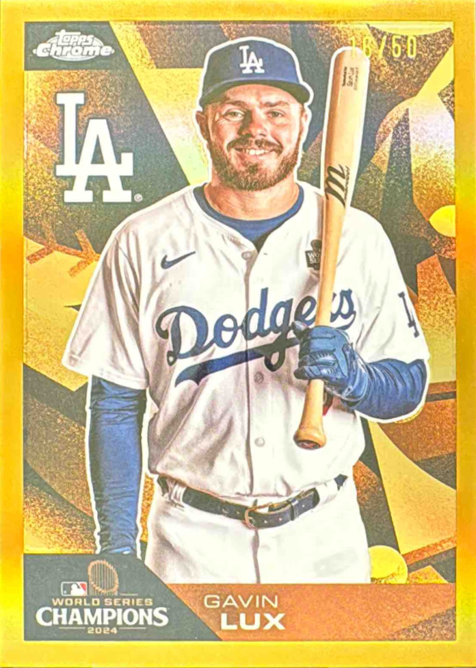 Gavin Lux 2025 Topps Chrome #CHAMP-11 2024 World Series Champions ...
