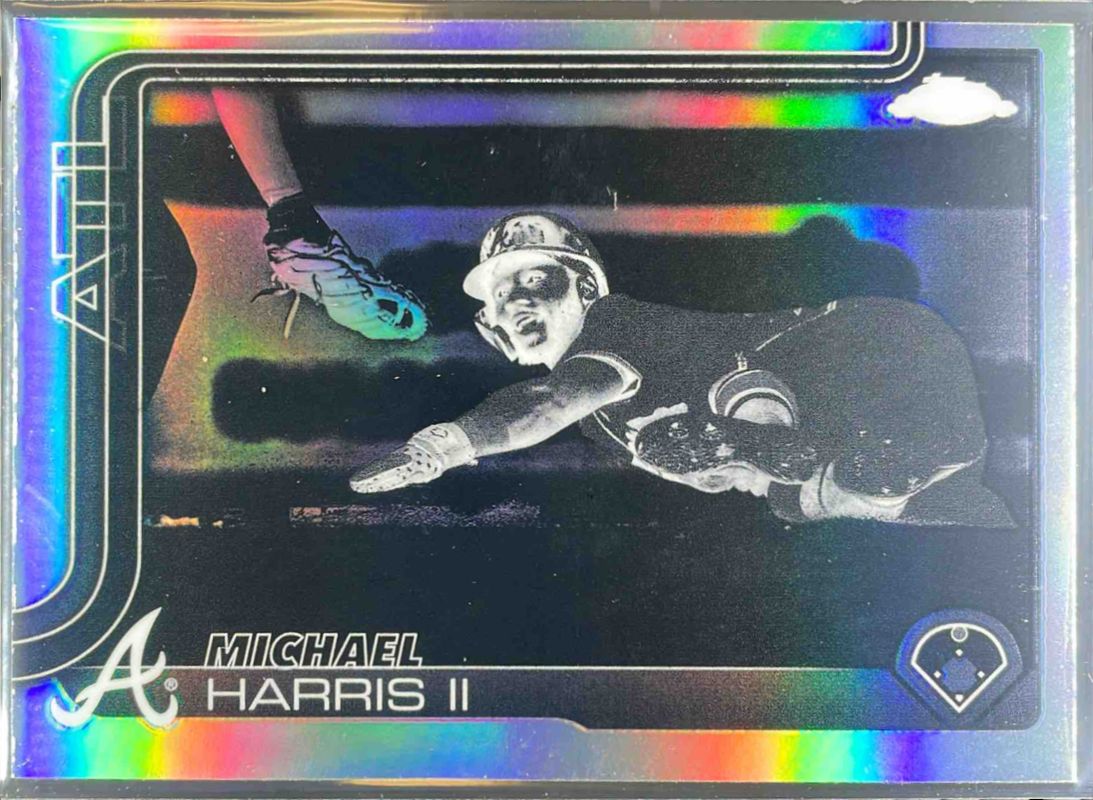 Michael Harris II 2025 Topps Chrome #230 Negative Refractor Price Guide ...