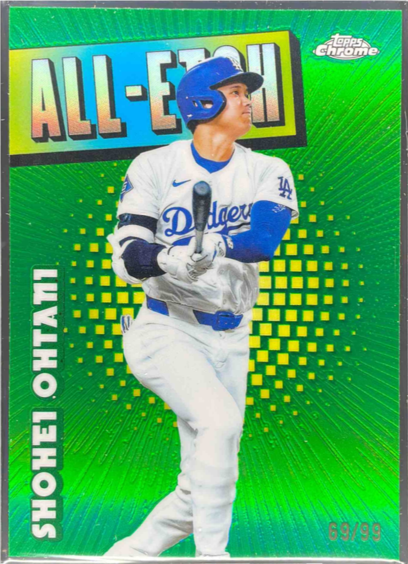 Shohei Ohtani 2025 Topps Chrome #CAE-1 Chrome All-Etch - Green ...