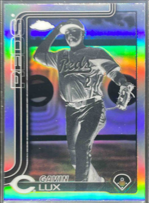 Gavin Lux 2025 Topps Chrome #237 Negative Refractor Price Guide ...