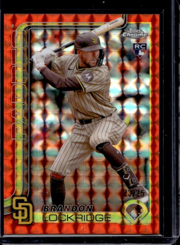 Brandon Lockridge 2025 Topps Chrome #106 Orange Geometric Refractor /25 ...