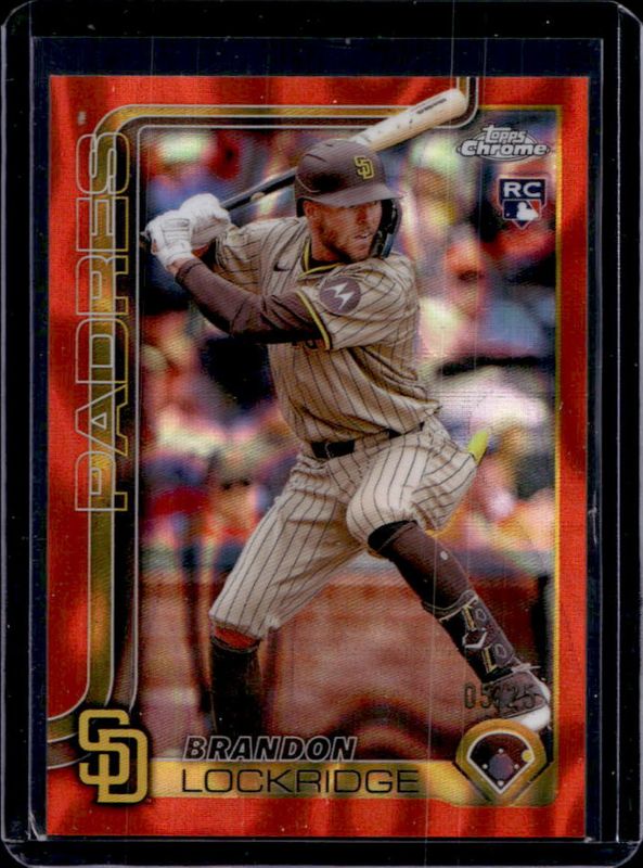 Brandon Lockridge 2025 Topps Chrome #106 Orange Lava Refractor /25 ...