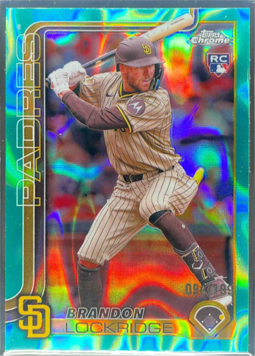 Brandon Lockridge 2025 Topps Chrome #106 Aqua Lava Refractor /199 Price ...