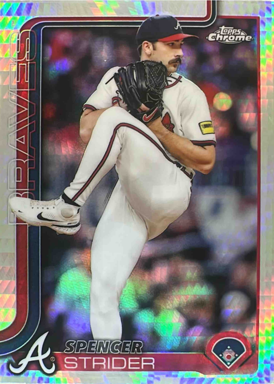 Spencer Strider 2025 Topps Chrome #46 X-Fractor Price Guide - Sports ...