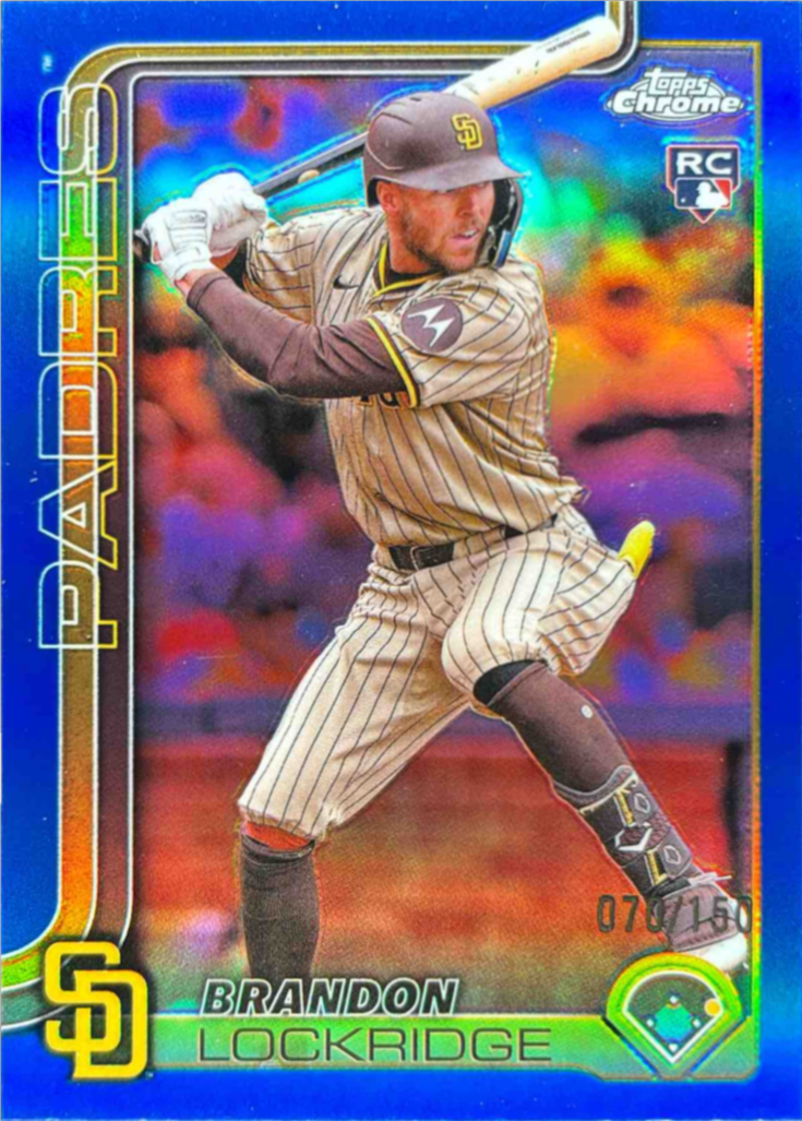 Brandon Lockridge 2025 Topps Chrome #106 Blue Refractor /150 Price ...