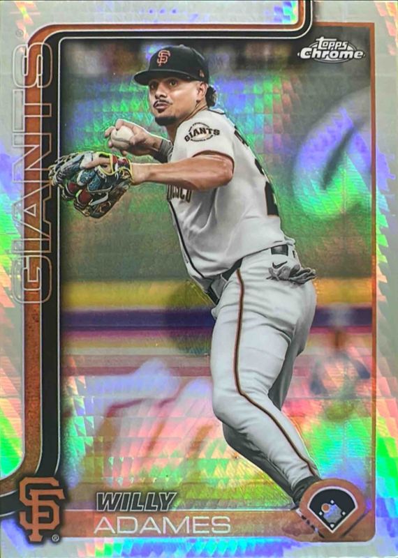 Willy Adames 2025 Topps Chrome #282 Prism Refractor Price Guide ...