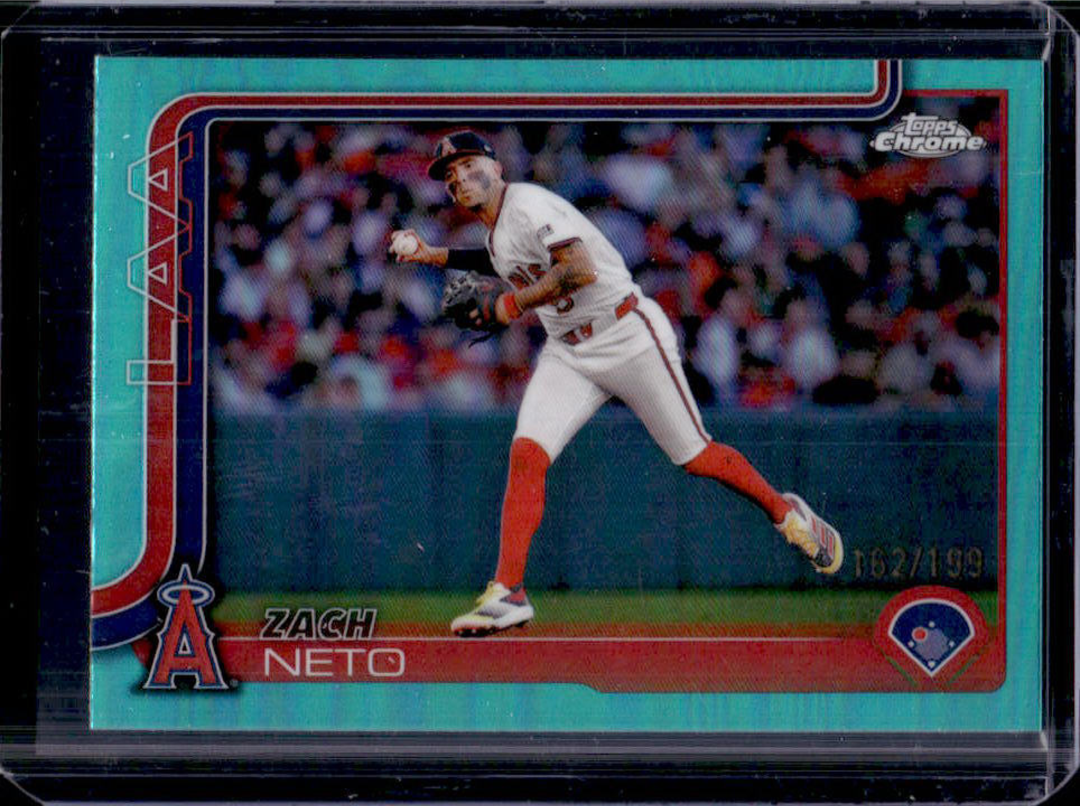 Zach Neto 2025 Topps Chrome #211 Aqua Refractor /199 Price Guide ...