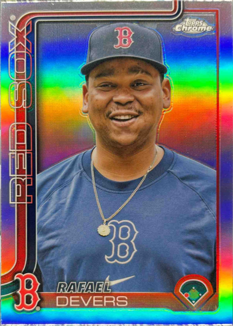 Rafael Devers 2025 Topps Chrome #127 Base Image Variation Price Guide ...