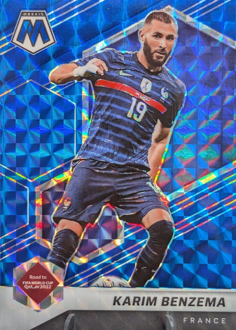 Karim Benzema 2021 Mosaic Road to FIFA World Cup #2 Blue /99 Price ...