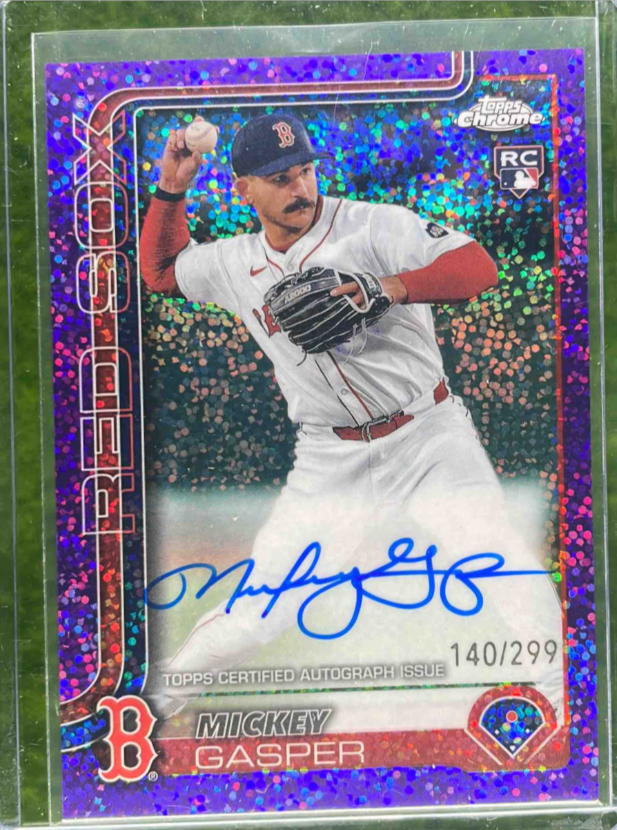 Mickey Gasper 2025 Topps Chrome #RA-MG Rookie Autographs - Purple ...