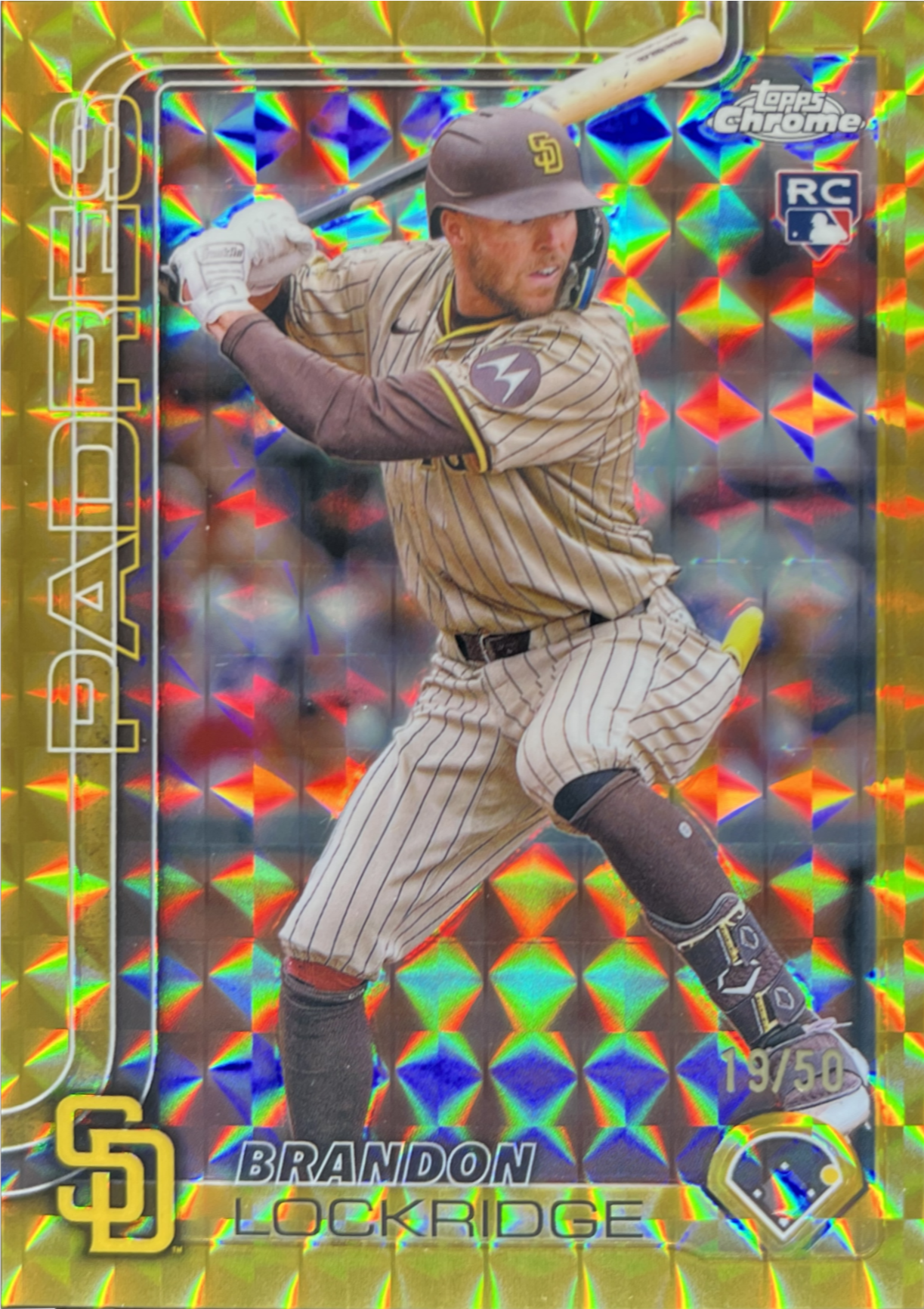 Brandon Lockridge 2025 Topps Chrome #106 Gold Refractor /50 Price Guide ...