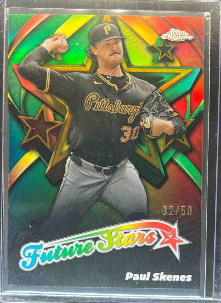 Paul Skenes 2025 Topps Chrome #FS-2 Future Stars - Gold Refractor /50 ...