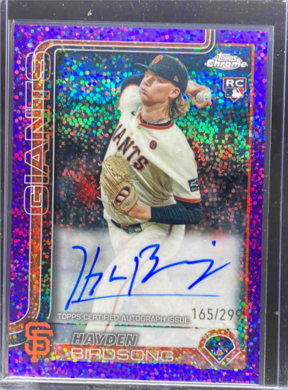 Hayden Birdsong 2025 Topps Chrome #RA-HB Rookie Autographs - Purple ...