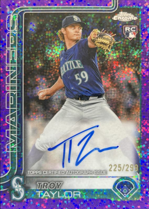 Troy Taylor 2025 Topps Chrome #RA-TTA Rookie Autographs - Purple ...