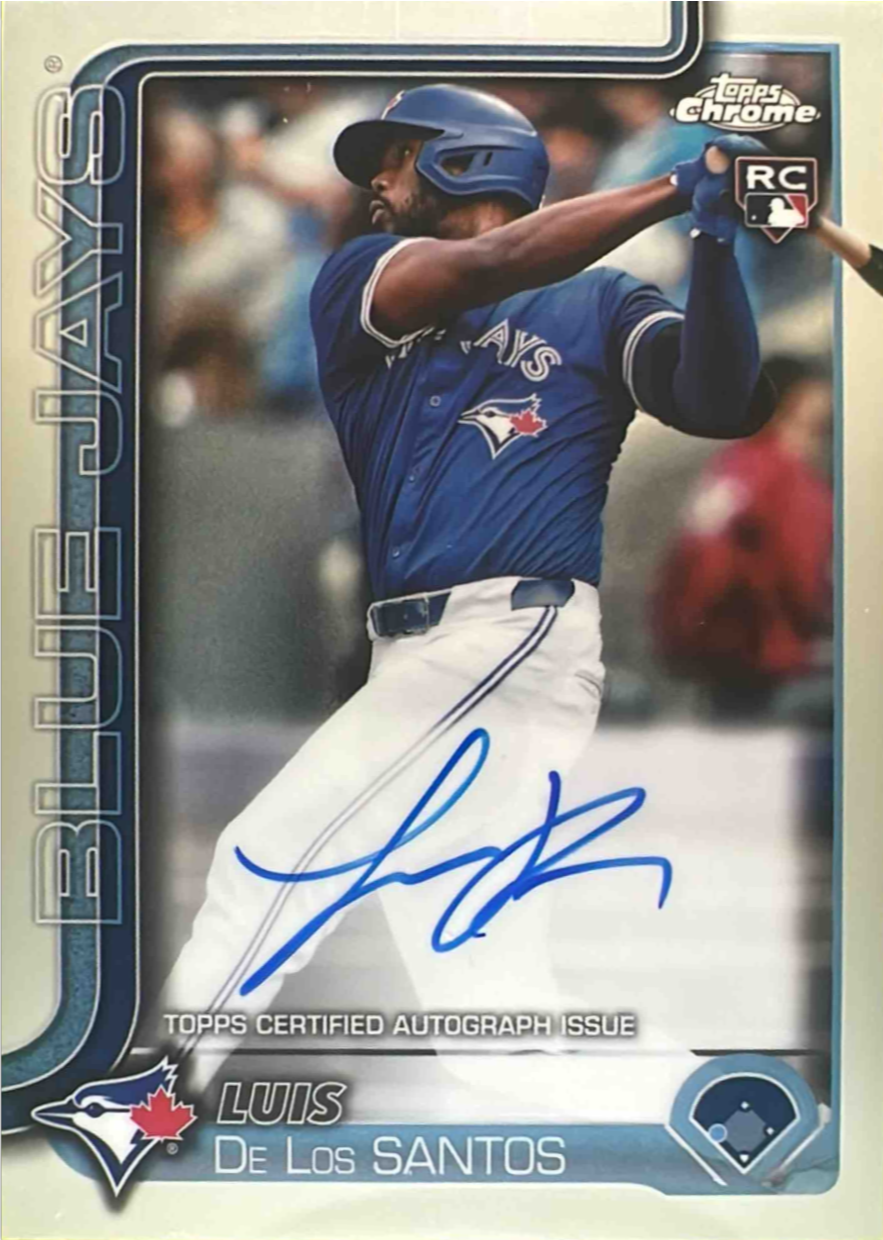 Luis De Los Santos 2025 Topps Chrome #RA-LD Rookie Autographs Price ...