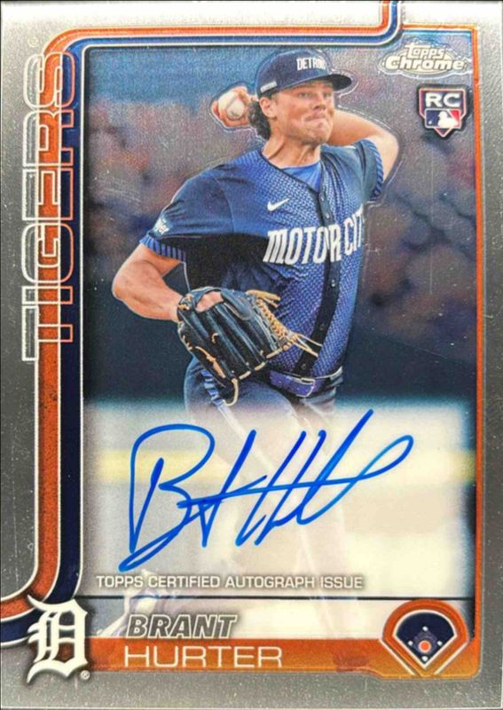 Brant Hurter 2025 Topps Chrome #RA-BHU Rookie Autographs Price Guide ...