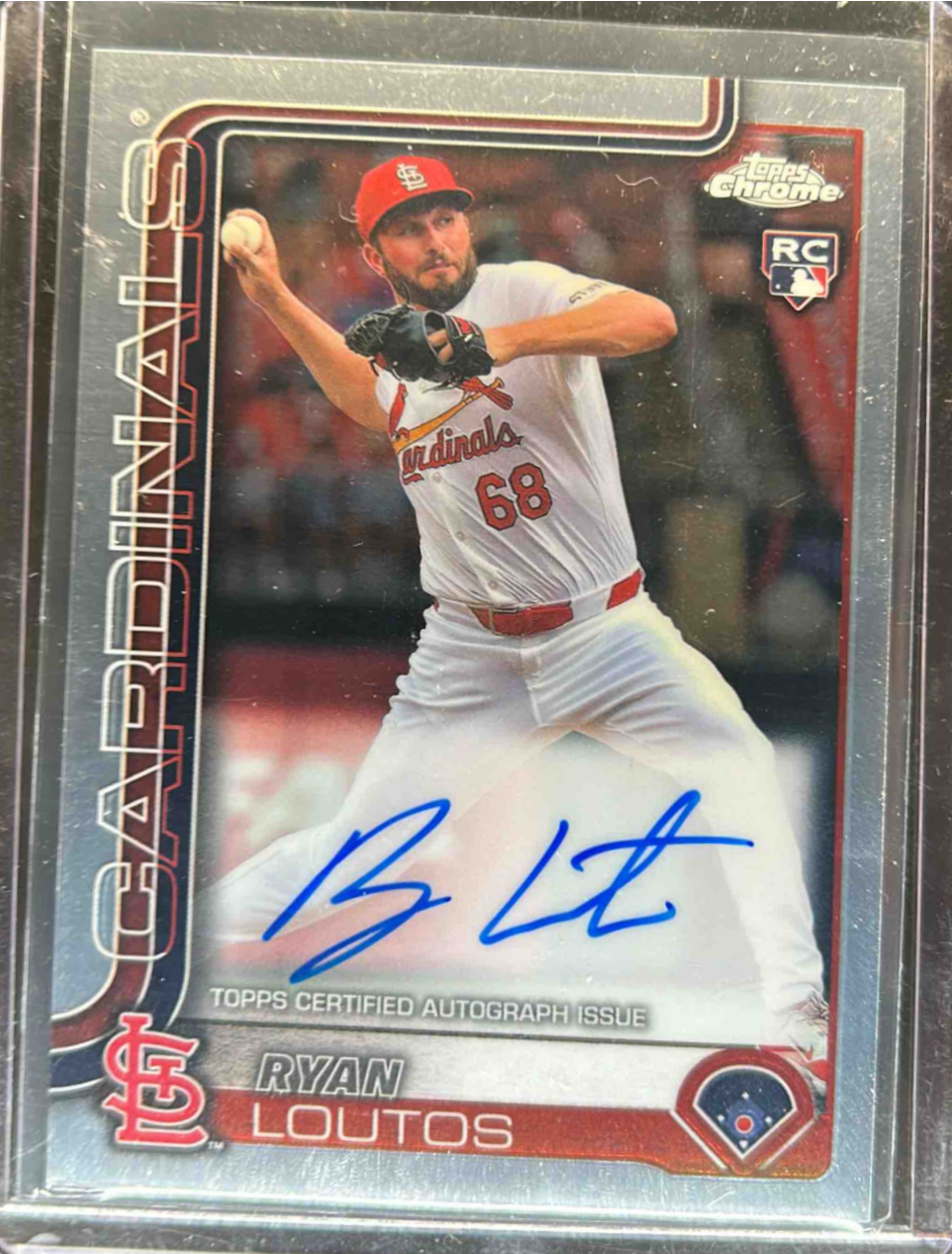 Ryan Loutos 2025 Topps Chrome #RA-RLO Rookie Autographs Price Guide ...