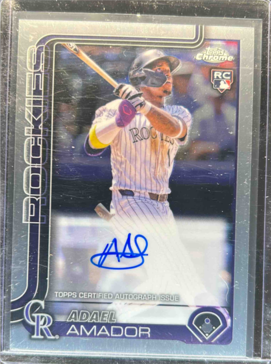 Adael Amador 2025 Topps Chrome #RA-AA Rookie Autographs Price Guide ...