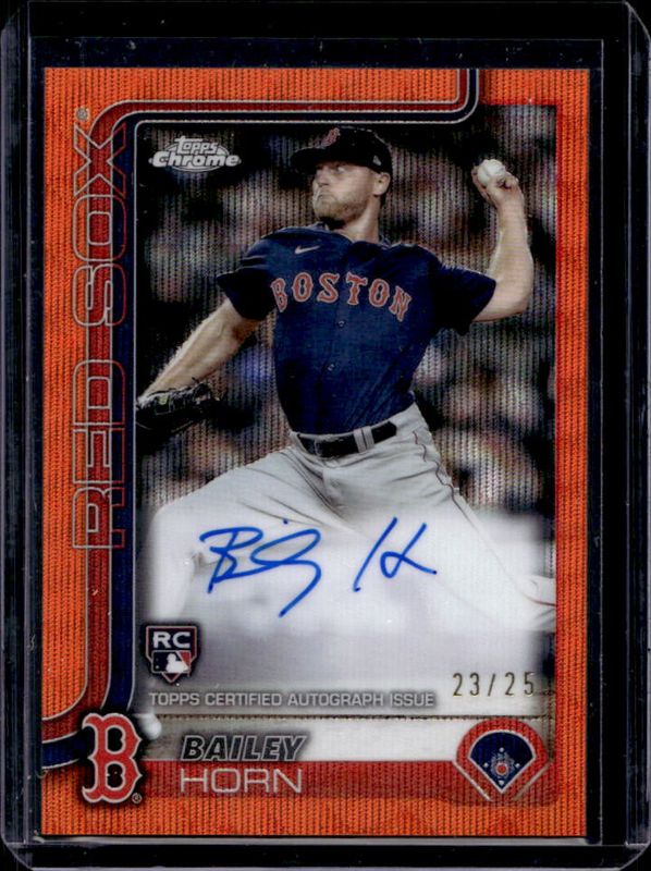 Bailey Horn 2025 Topps Chrome #RA-BHO Rookie Autographs - Orange Wave ...