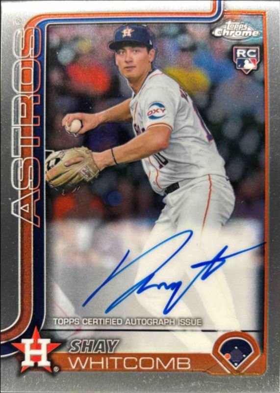 Shay Whitcomb 2025 Topps Chrome #RA-SW Rookie Autographs Price Guide - Sports Card Investor
