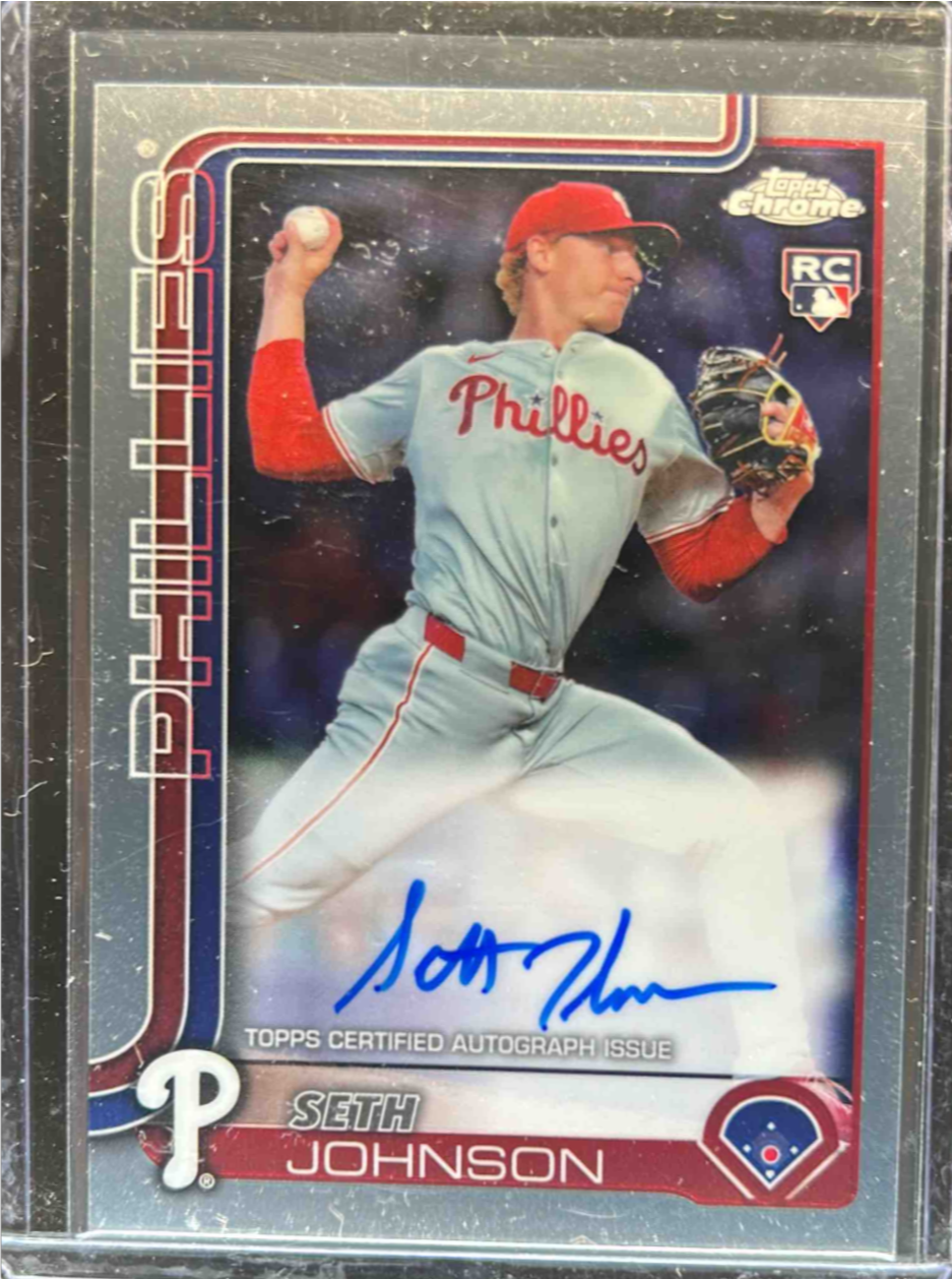 Seth Johnson 2025 Topps Chrome #RA-SJO Rookie Autographs Price Guide ...