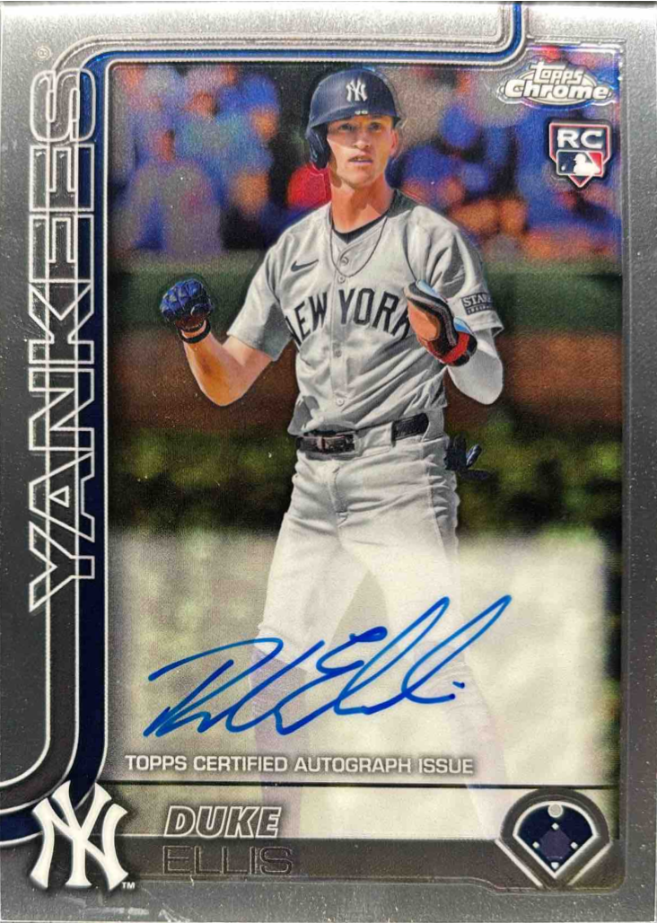 Duke Ellis 2025 Topps Chrome #RA-DE Rookie Autographs Price Guide ...